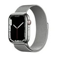 Apple Watch Series 7 GPS Plus Cellular, 45mm, Stainless Steel Case ...
