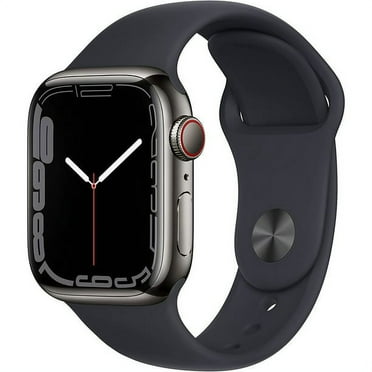 Apple Watch Series 7, GPS+Cellular, 41mm, Stainless Steel, Graphite ...