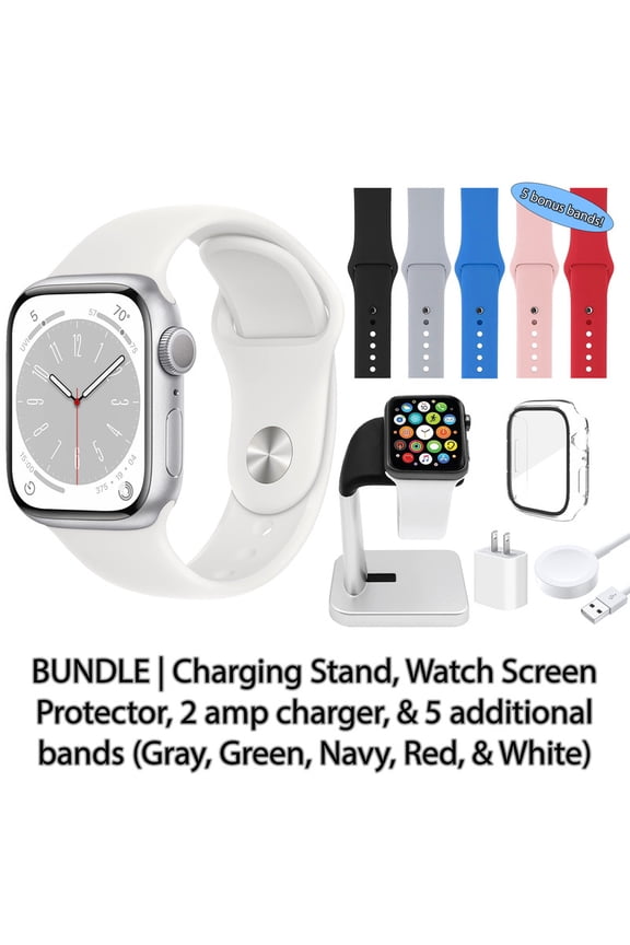Silver Apple Watch Cover