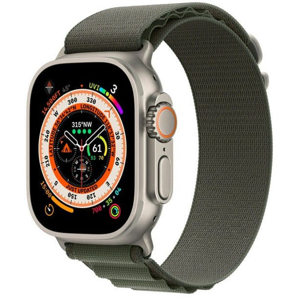 Restored Apple Watch Ultra (GPS + Cellular) 49mm Titanium Case with ...