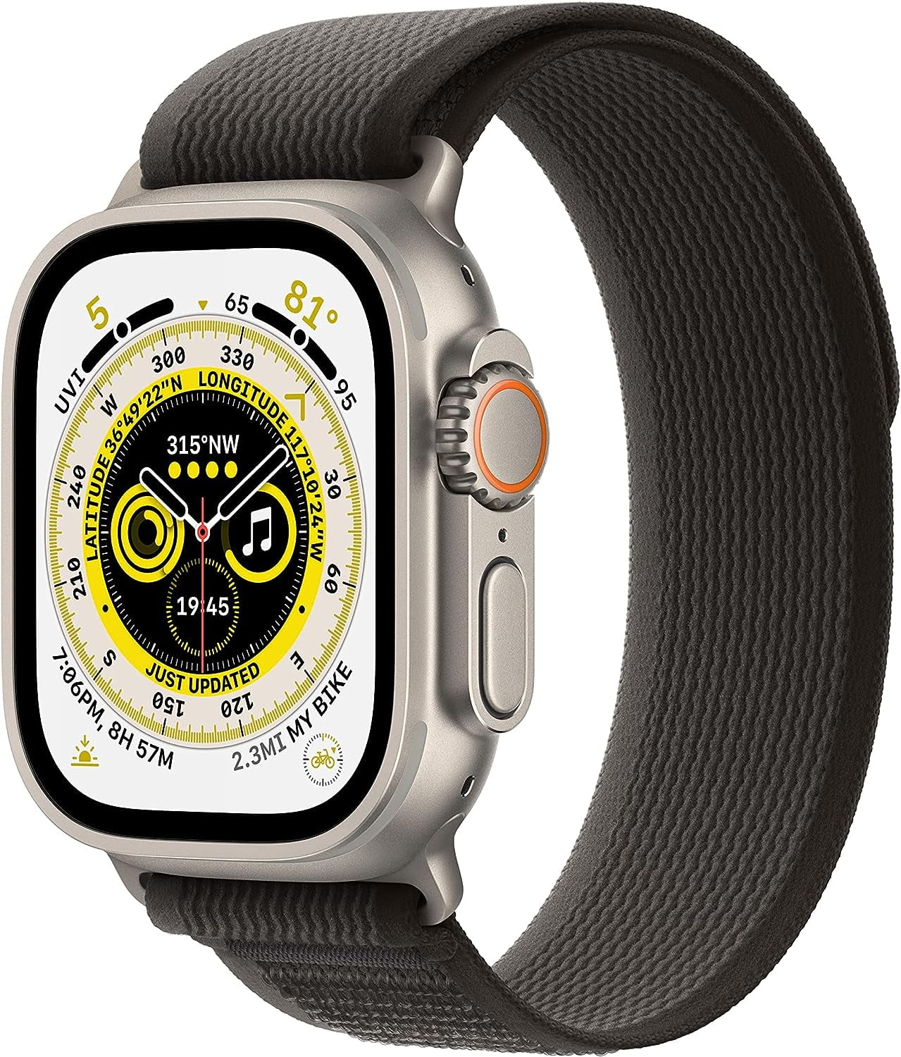 New LTE Model: Apple Watch Ultra, GPS + Cellular, 49mm, Rugged Titanium ...