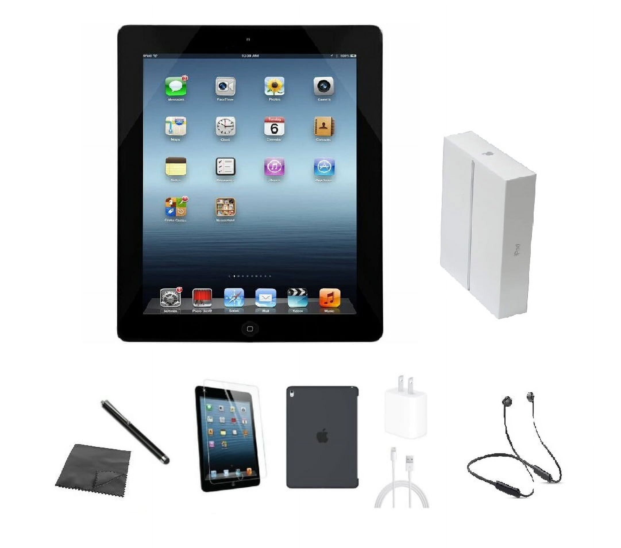 Restored Apple iPad 4 A1458 (WiFi) 32GB Black Bundle w/ Case, Box ...