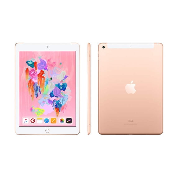 Restored Apple iPad 6th Gen 32GB Gold Cellular MRM52LL/A (Refurbished ...