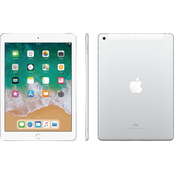 Restored Apple iPad 6th Gen 32GB Silver Cellular MR702LL/A (Refurbished ...