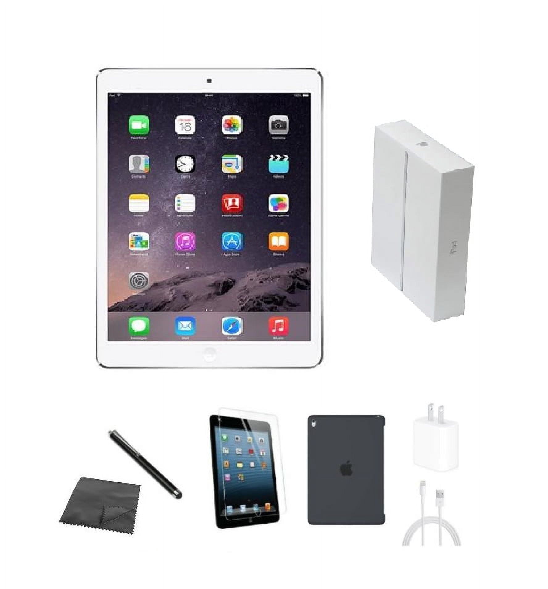 Restored Apple iPad Air A1474 (WiFi) 16GB Silver Bundle w/ Case, Box ...