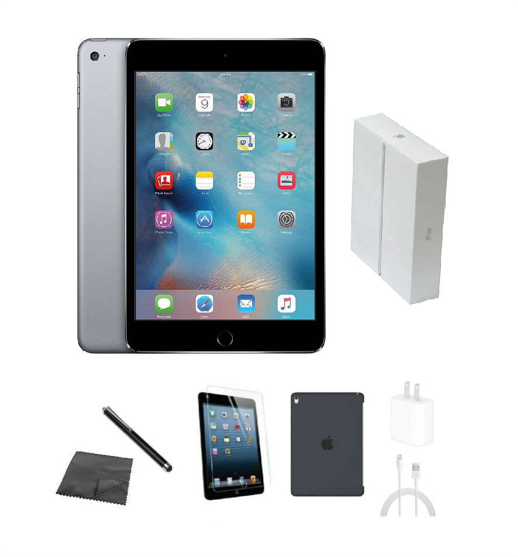 Restored Apple iPad Mini 2 A1489 (WiFi) 16GB Space Gray Bundle w/ Case, Box, Tempered Glass ...