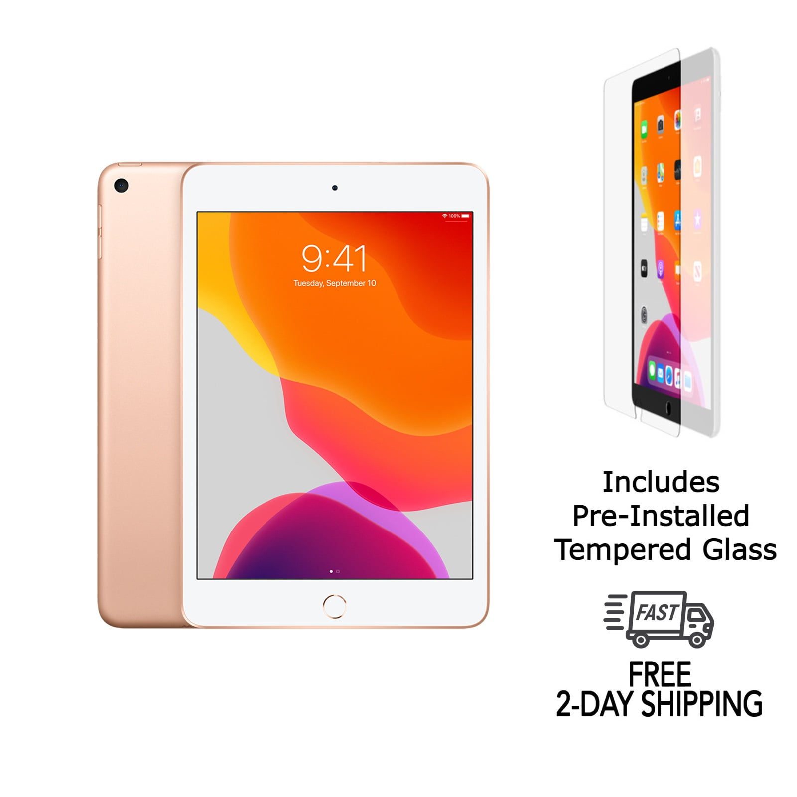 Restored Apple iPad Mini 5 A2133 (WiFi) 64GB Gold w/ Pre-Installed ...