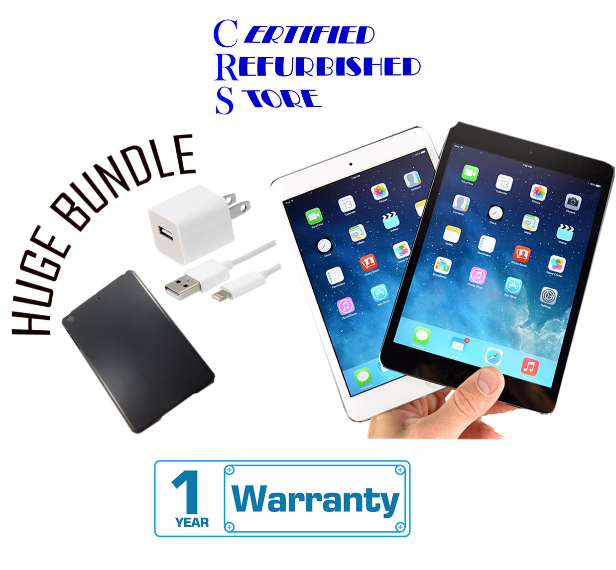 Restored Apple iPad Mini, 7.9-inch, Wi-Fi Only, 16GB, Bundle: Case ...