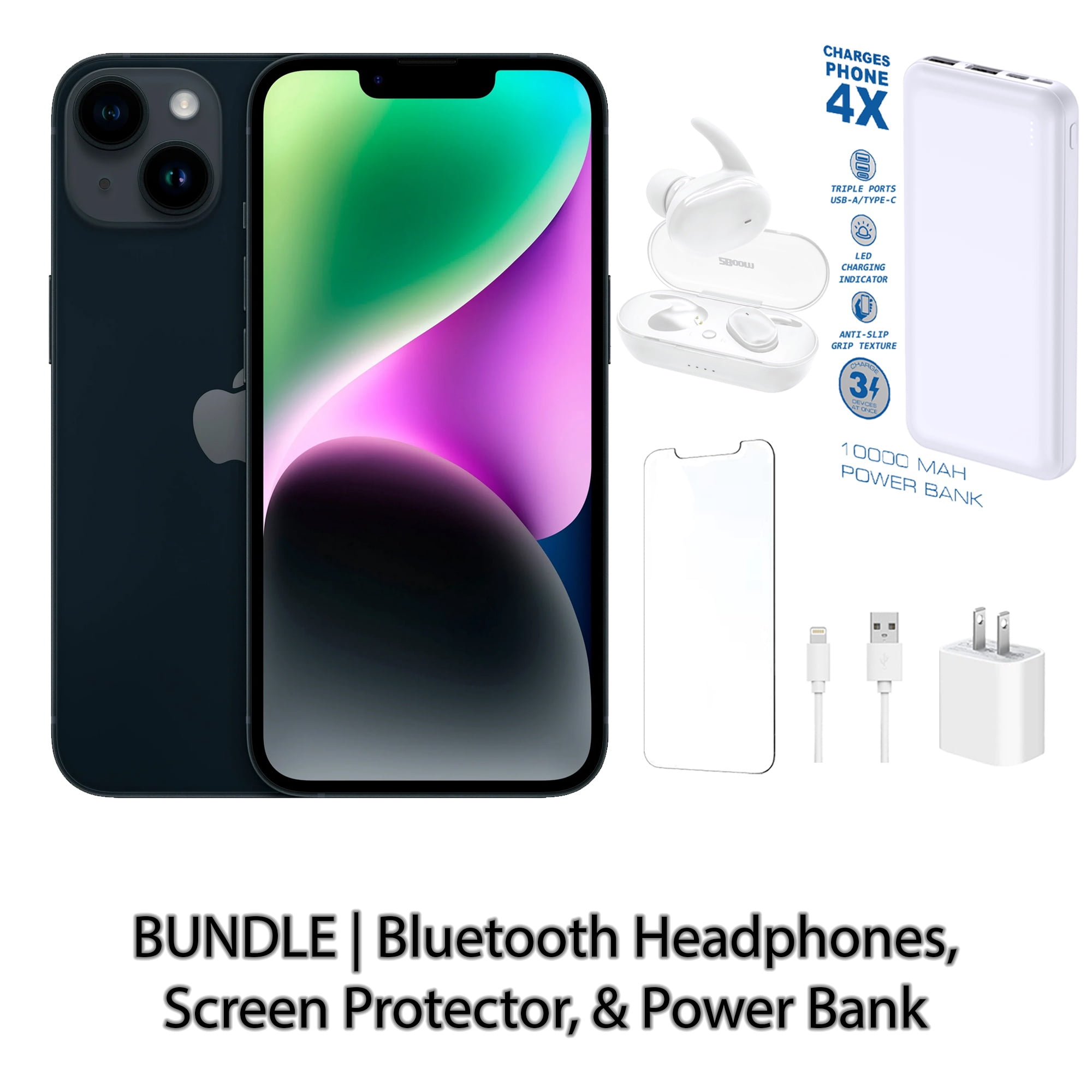 Restored Apple iPhone 14 512GB Midnight Fully Unlocked Bundle with ...