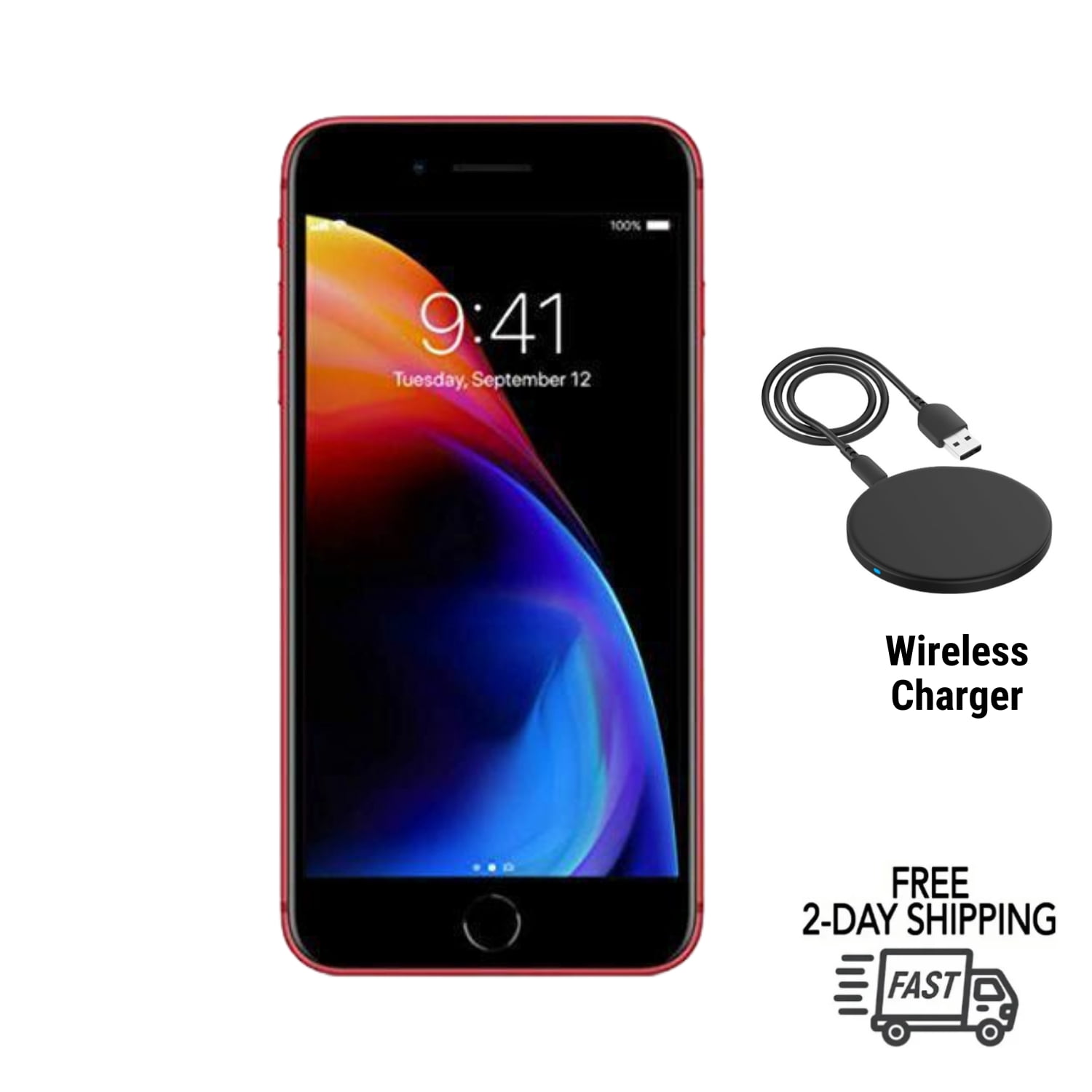 Restored Apple iPhone 8 (Unlocked) 64GB Red (A1863) Bundle with ...