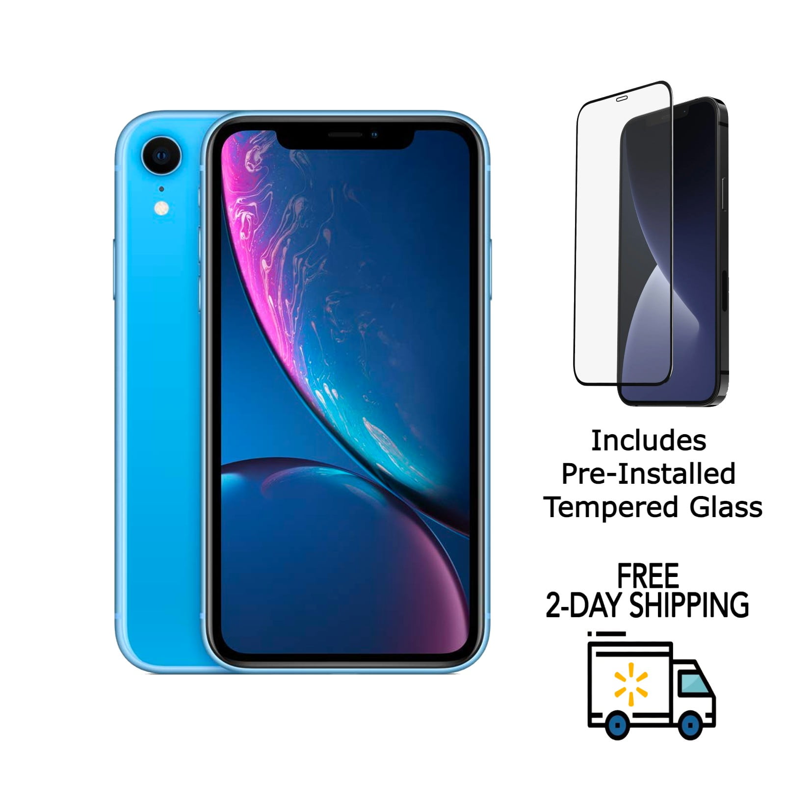 Restored Apple iPhone XR A1984 (Fully Unlocked) 64GB Blue w/ Pre ...