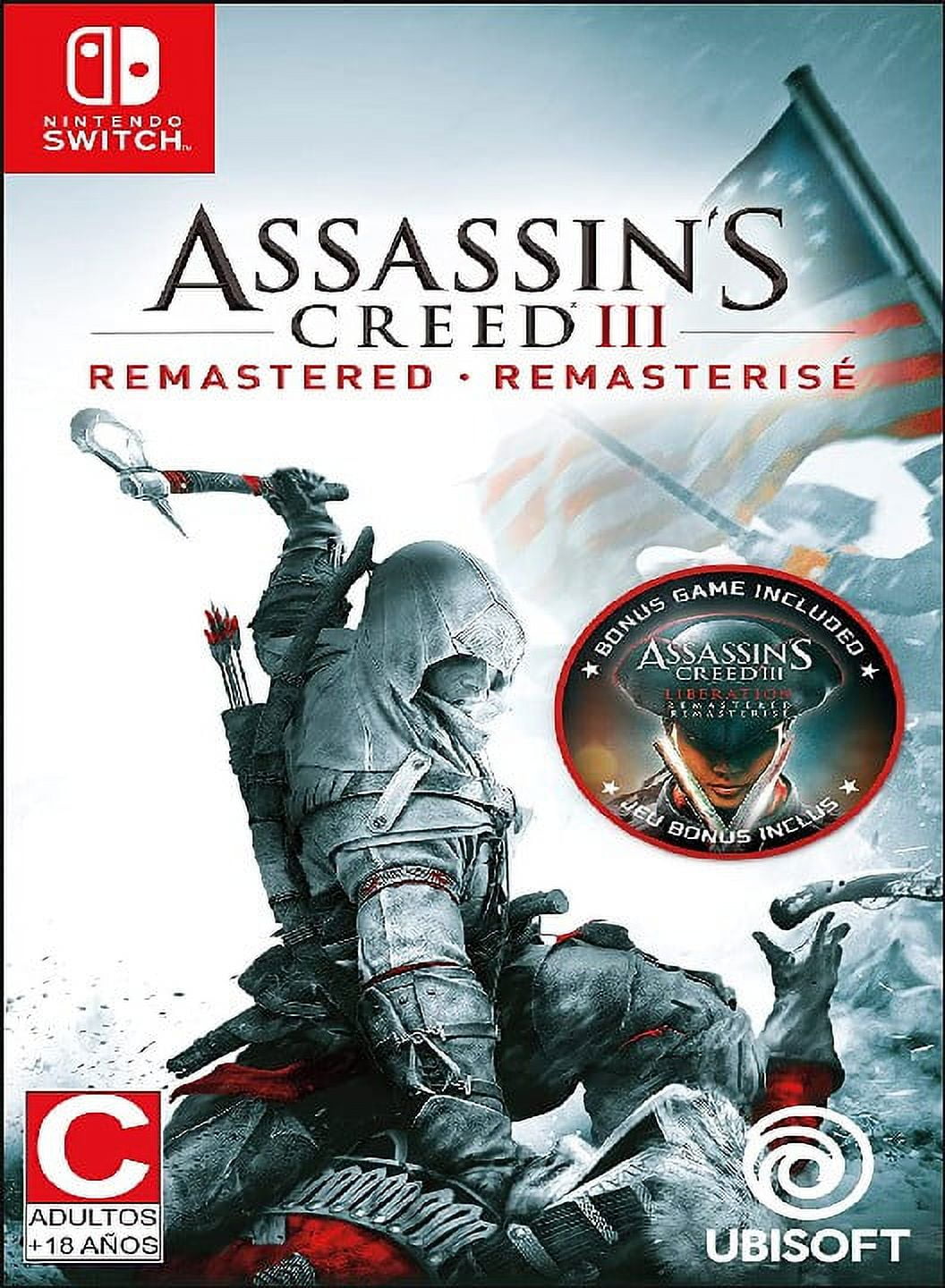 Restored Assassin's Creed III: Remastered (Nintendo Switch, 2019 ...