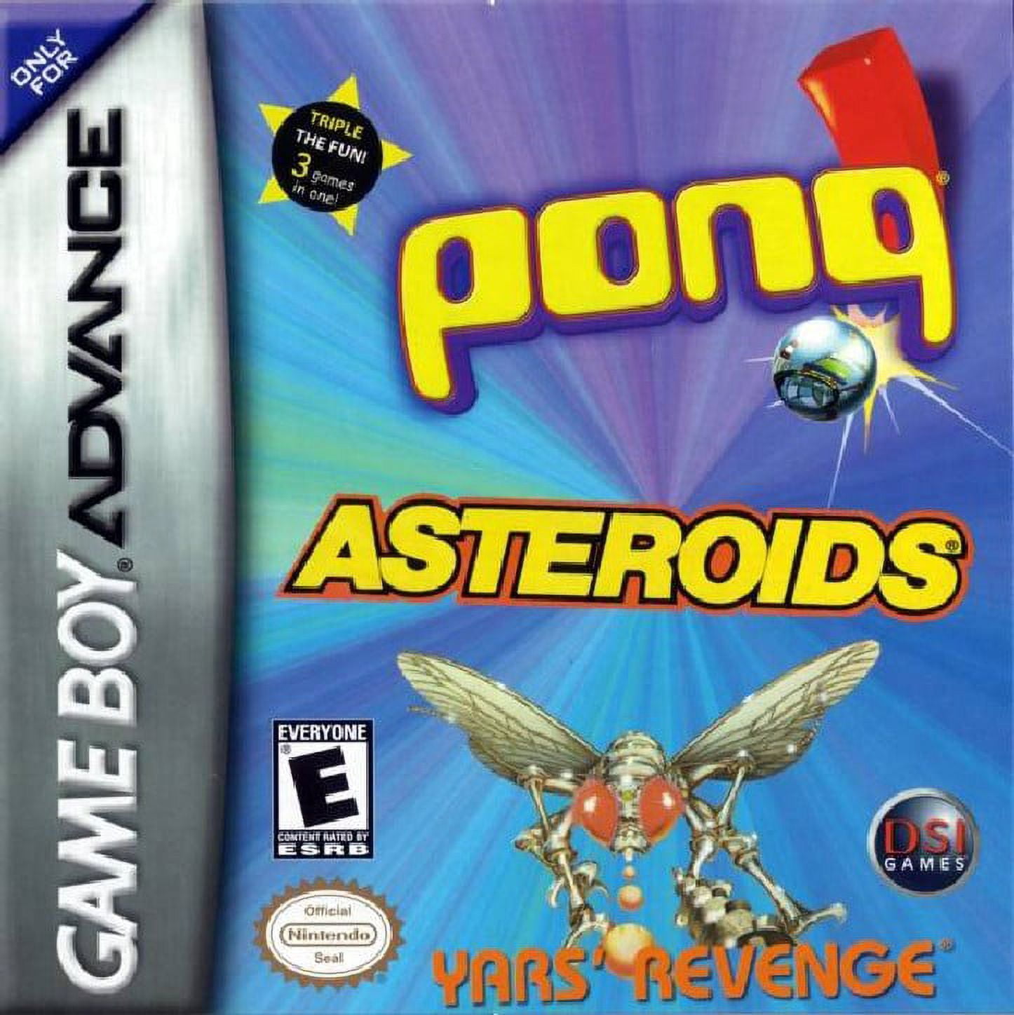 Restored Asteroids / Pong / Yar's Revenge, Physical/Nintendo Game Boy ...