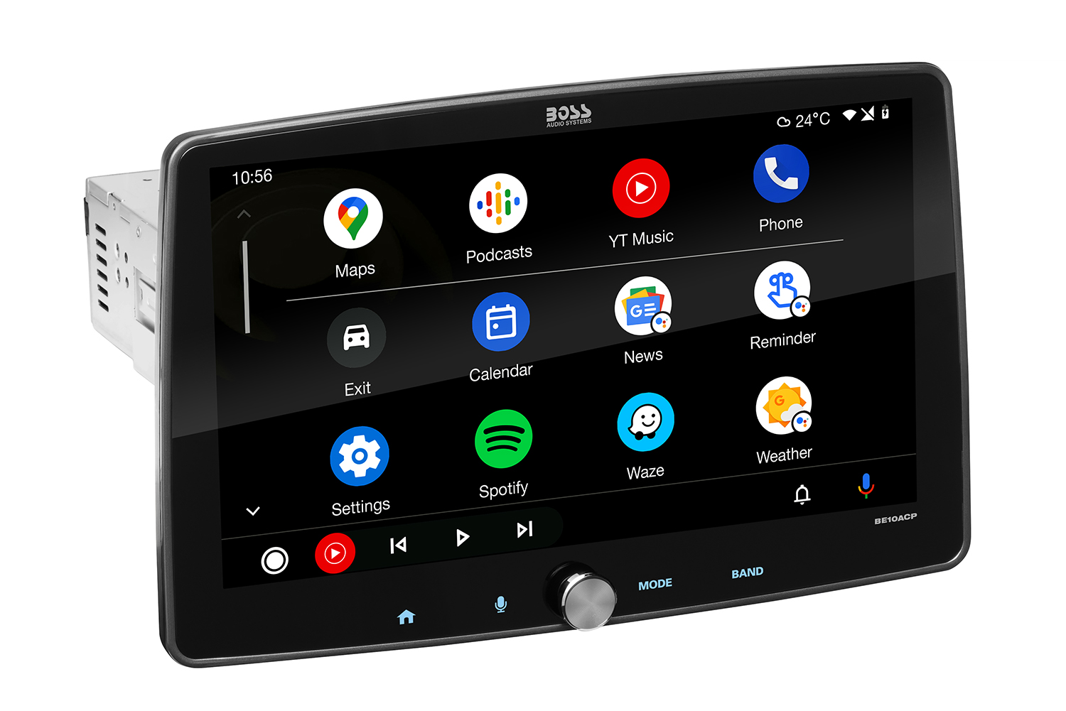 Soundstream VR-75XB 7" Single DIN Head Unit with Bluetooth, Motorized ...