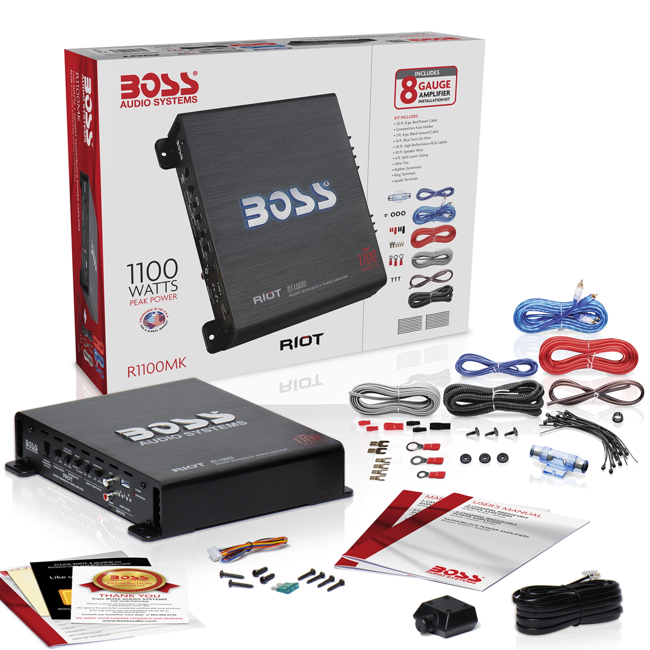 Restored BOSS Audio Systems R1100MK 1100 Watt Monoblock Car Amplifier ...