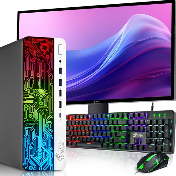 Restored HP ProDesk Desktop Computer PC with RGB lights, Intel i5 Quad ...