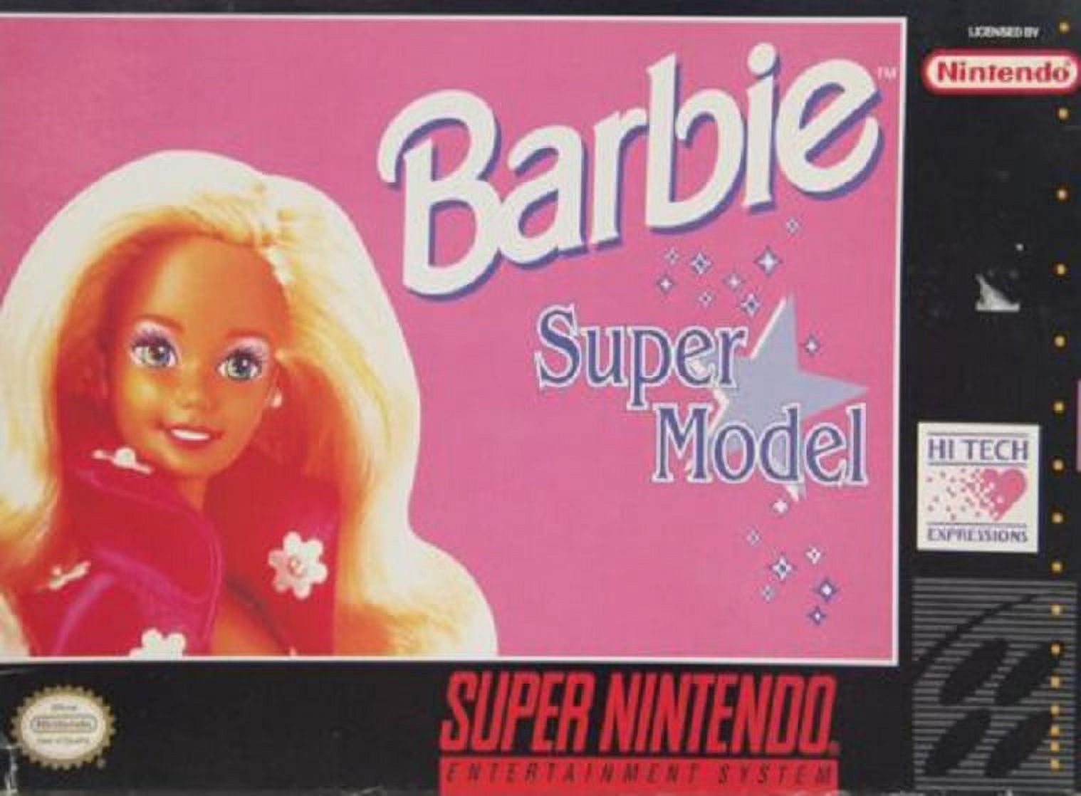 Restored Barbie Super Model (Super Nintendo, 1993) SNES Girls Game ...