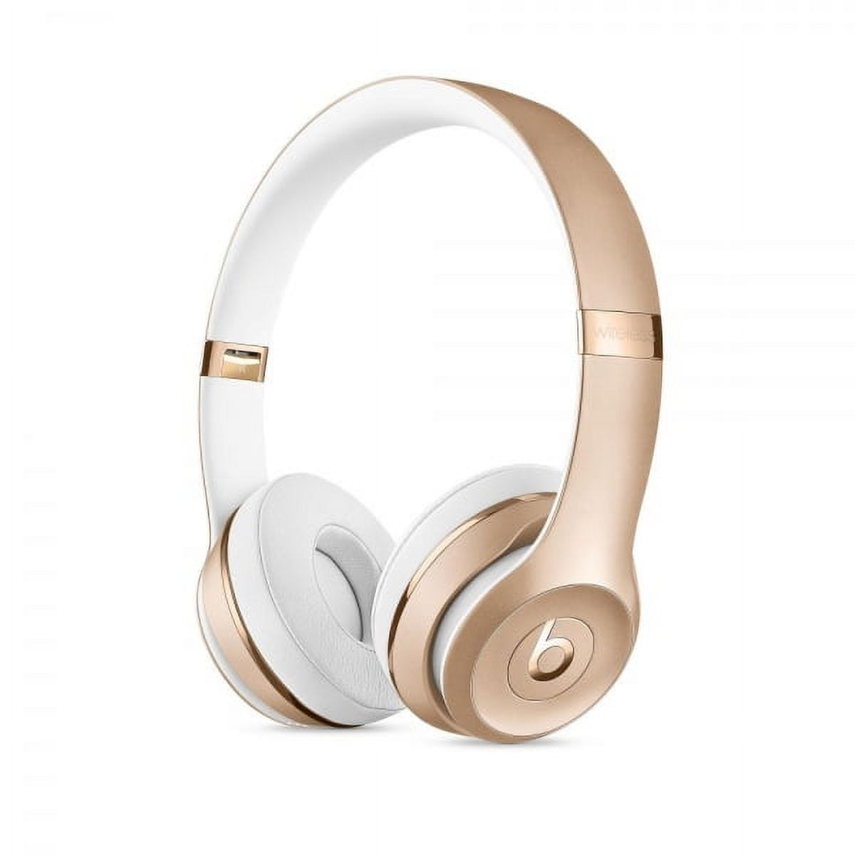Restored Beats Solo3 Headphones with mic onear Bluetooth wireless gold ...