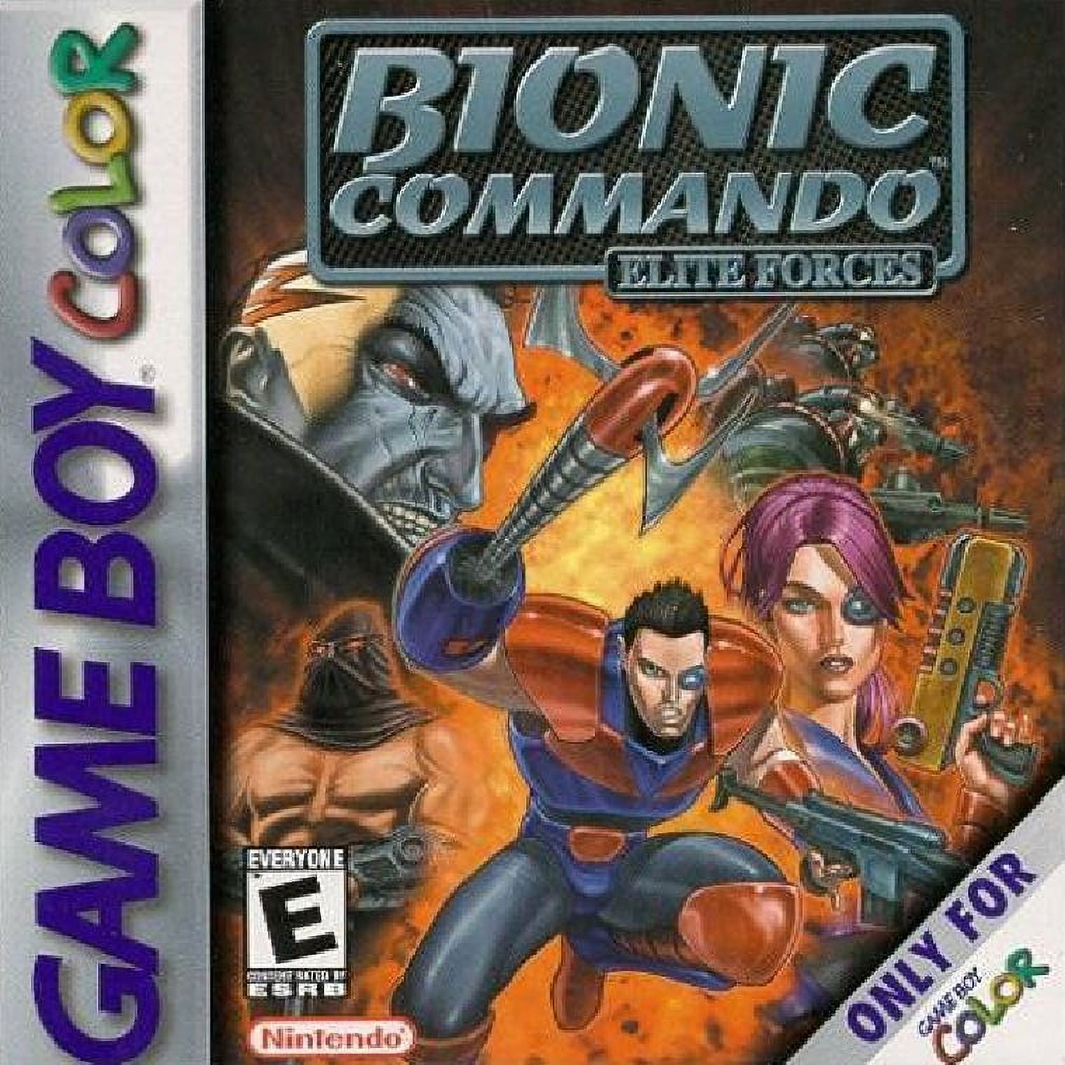 Restored Bionic Commando: Elite Forces (Nintendo GameBoy Color, 2000) Fighting Game (Refurbished ...