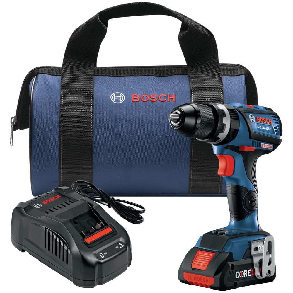 Restored Bosch GSB18V-535CB15-RT 18V Lithium-Ion Brushless 1/2 in. Cordless Hammer Drill Driver ...