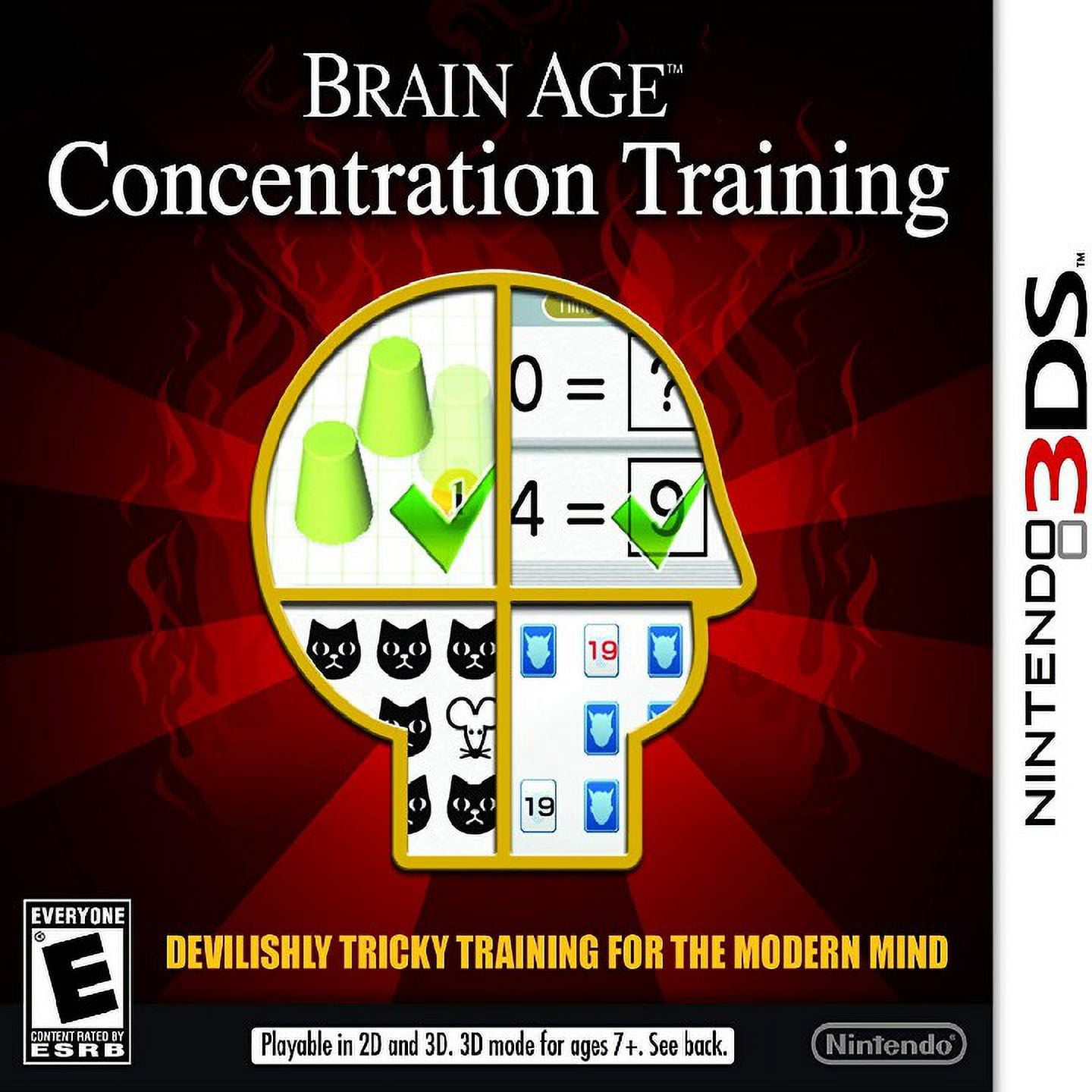 Restored Brain Age: Concentration Training (Nintendo 3DS, 2013 ...
