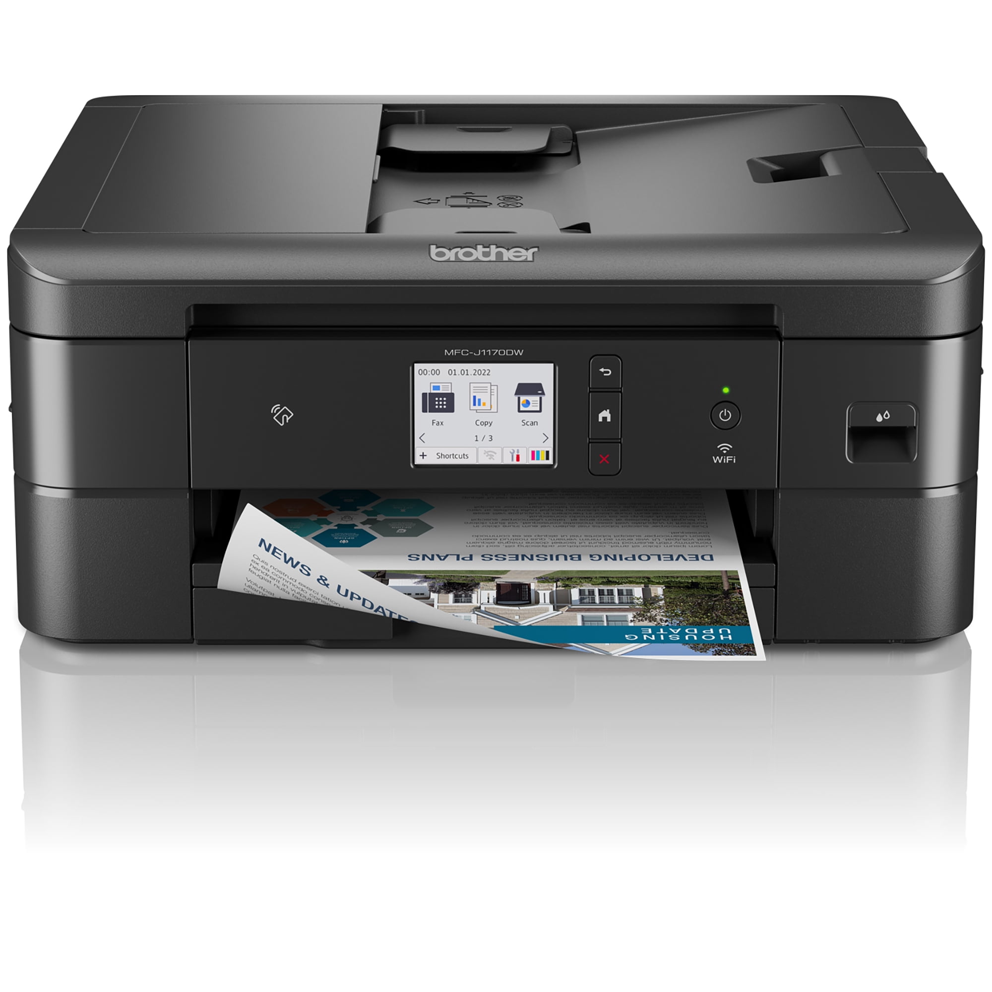 Restored Brother MFC-J1170DW Wireless Color Inkjet All-in-One Printer ...