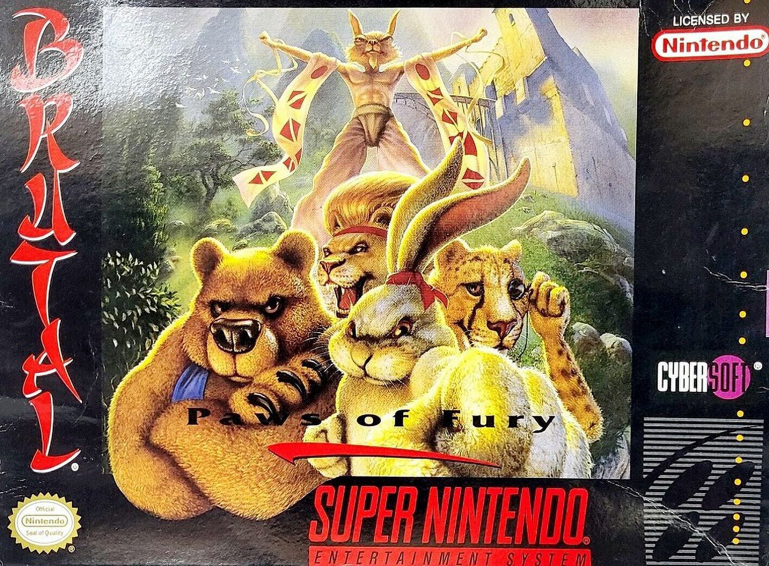 Restored Brutal: Paws Of Fury (Super Nintendo, 2000) SNES Fighting Game ...