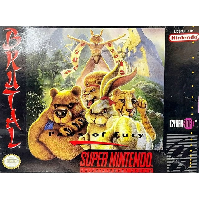 Restored Brutal: Paws Of Fury (Super Nintendo, 2000) SNES Fighting Game ...