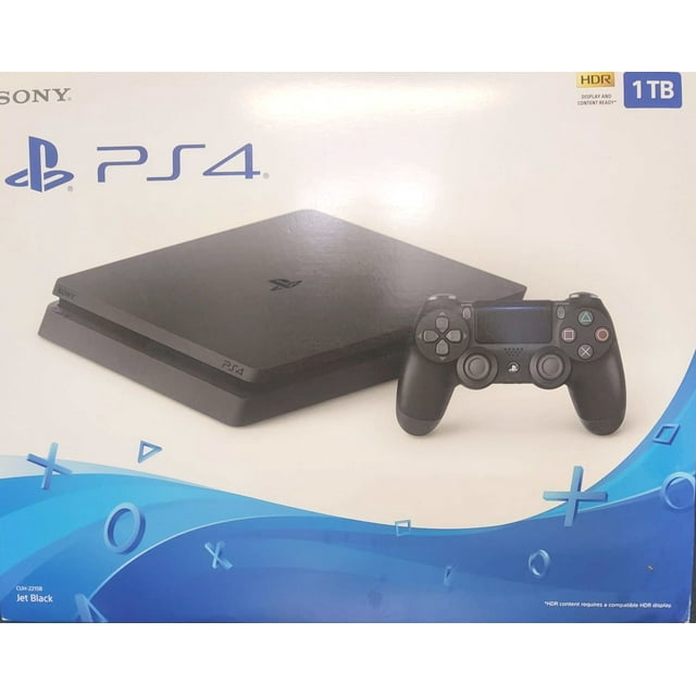 Restored COMPLETE IN RETAIL BOX Sony Playstation 4 Slim 1TB PS4 game ...