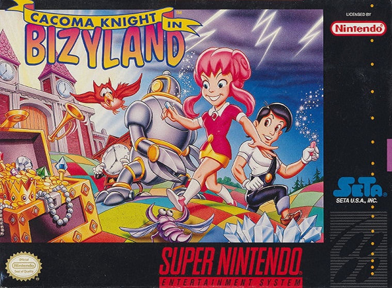 Restored Cacoma Knight in BizyLand (Super Nintendo, 1993) SNES Puzzle ...