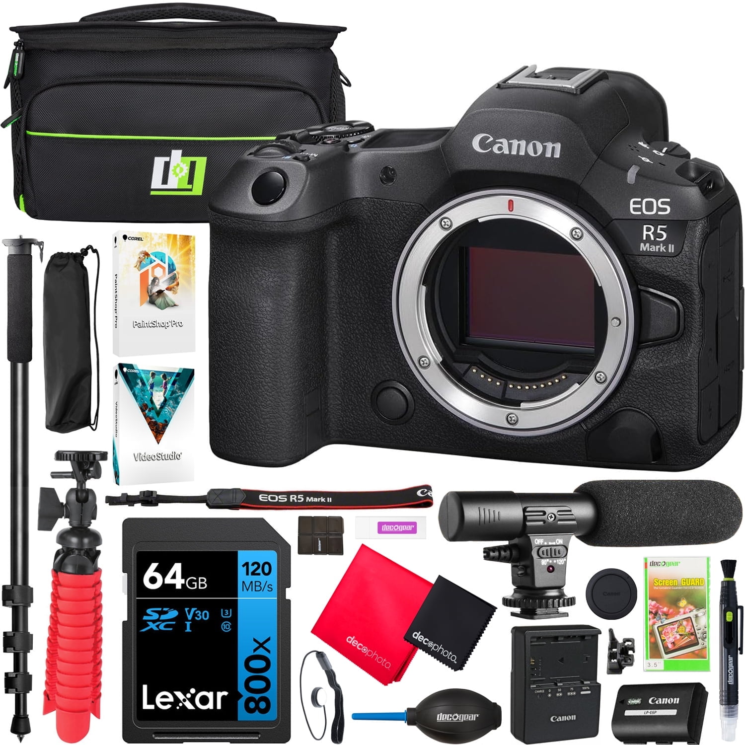 Canon EOS EOS R5 Mark II Full Frame Mirrorless Interchangeable Lens ...