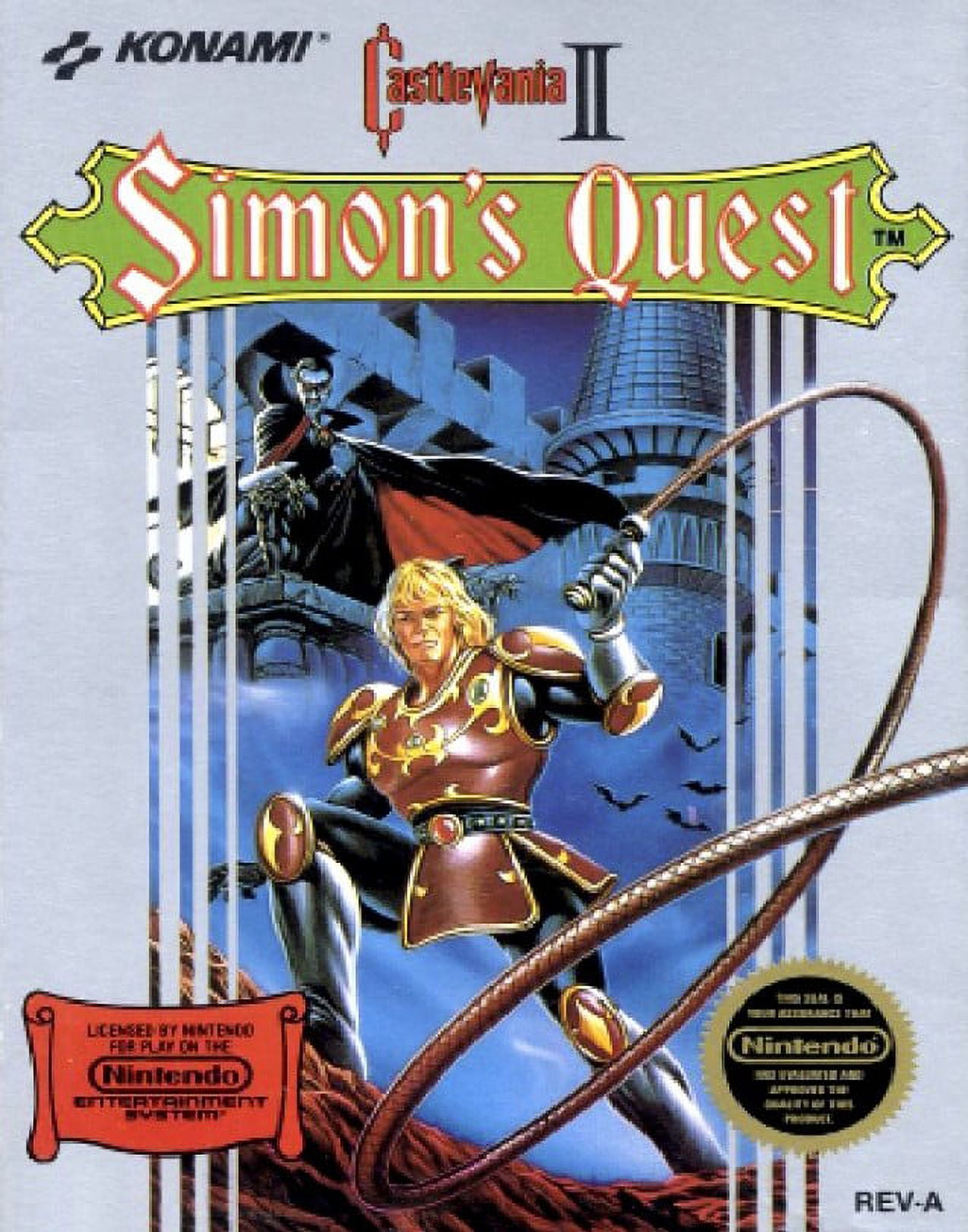 Restored Castlevania II: Simon's Quest (Nintendo NES, 1988) RPG Game ...