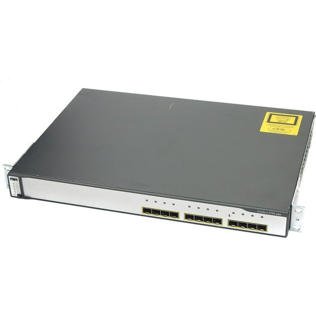 Restored Cisco Catalyst 3750G-12S Ethernet Switch 12 x SFP (mini-GBIC ...