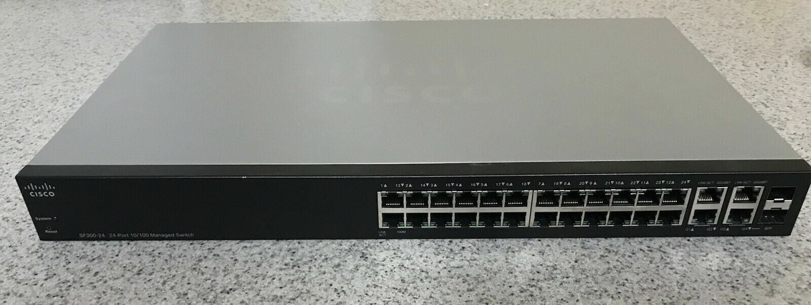 Restored Cisco SF300-24 SRW224G4-K9 24 Ports Managed Switch ...