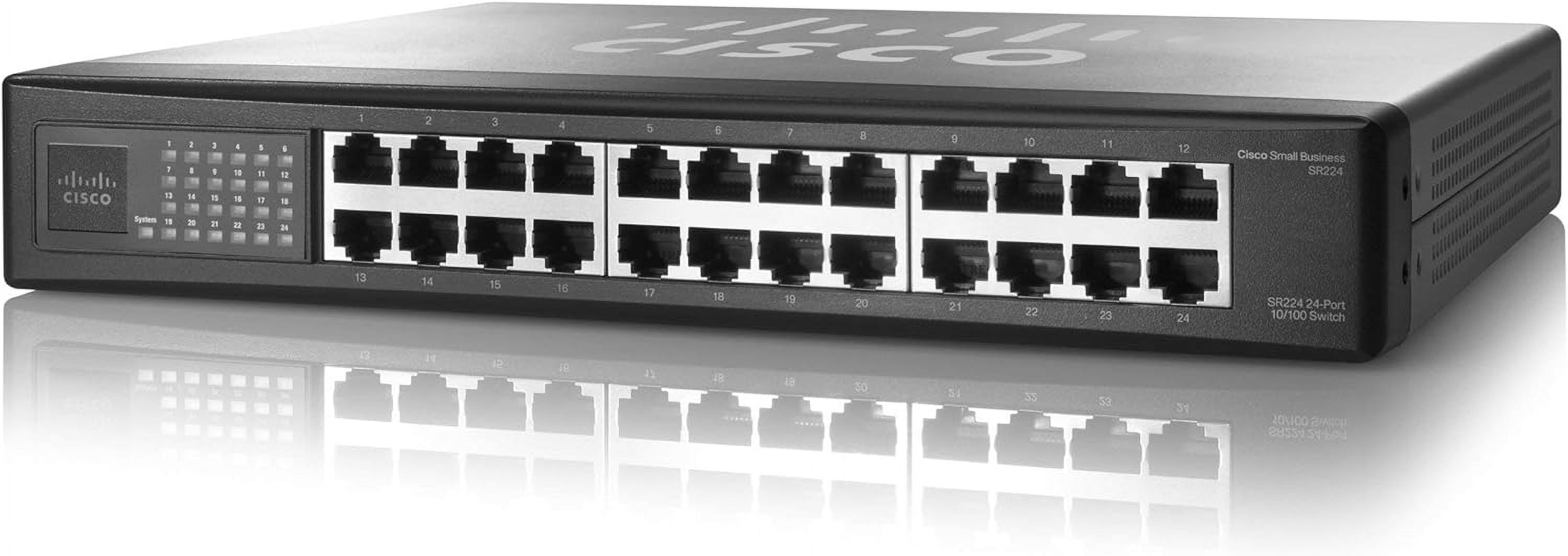 Restored Cisco SR224 Small Business Unmanaged Switch (Refurbished ...