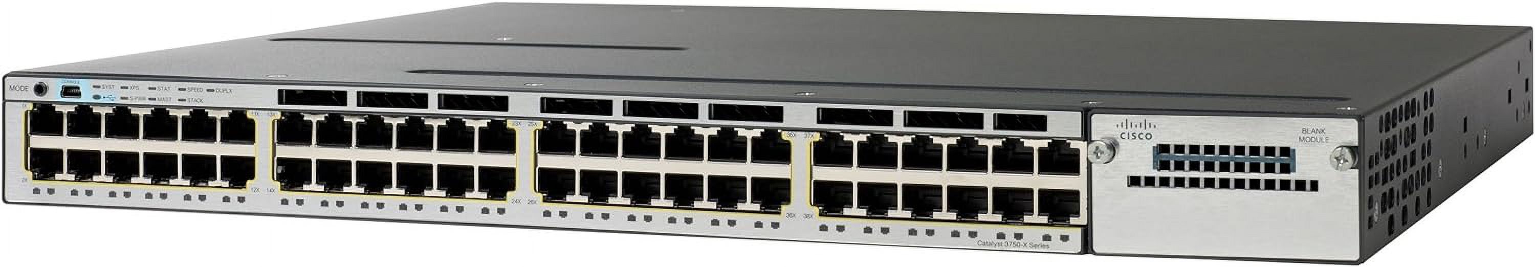 Restored Cisco WS-C3750X-48PF-L 3750X 48PORT Full POE LAN Base ...