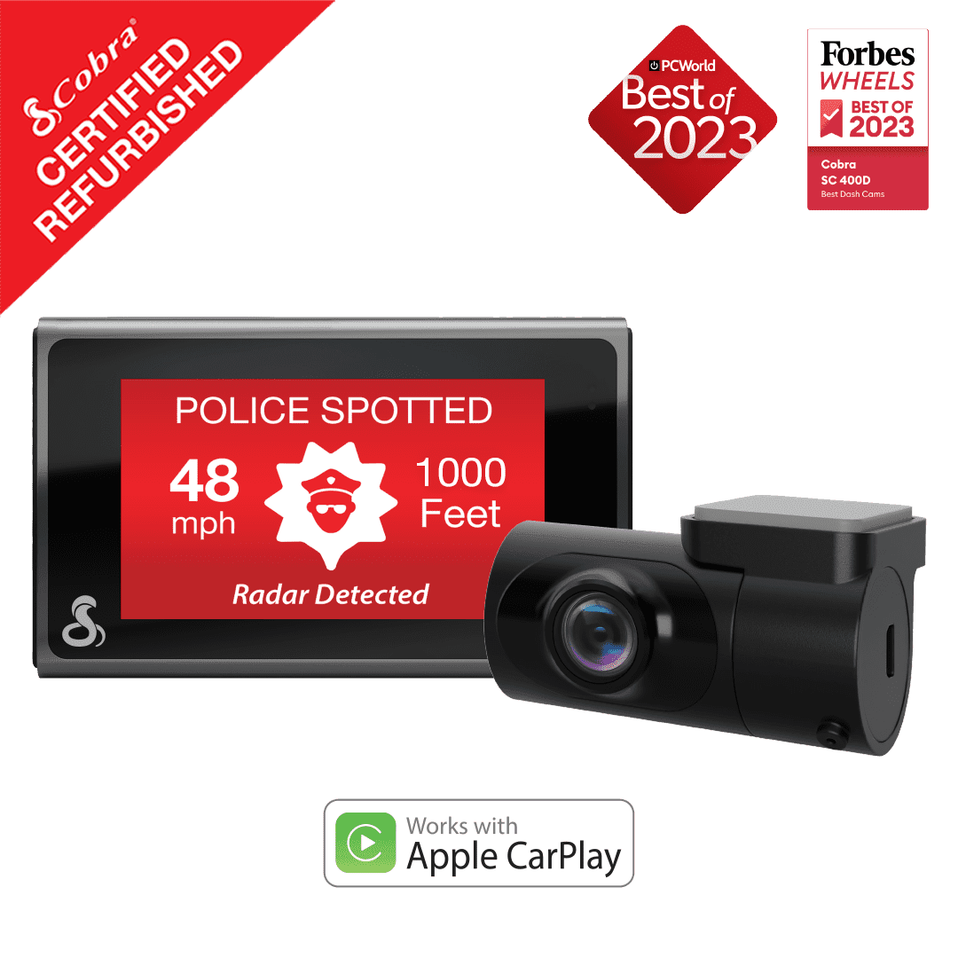 Restored Cobra SC 400D Dual Channel Cam Dash Camera Alexa WiFi ...