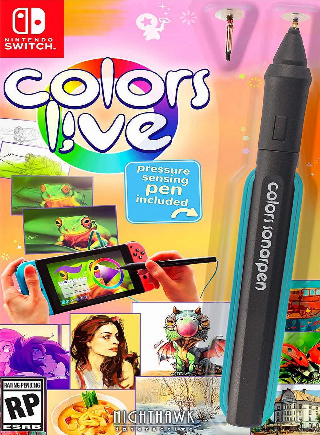 Restored Colors Live (Nintendo Switch, 2021) Coloring Game (Refurbished ...