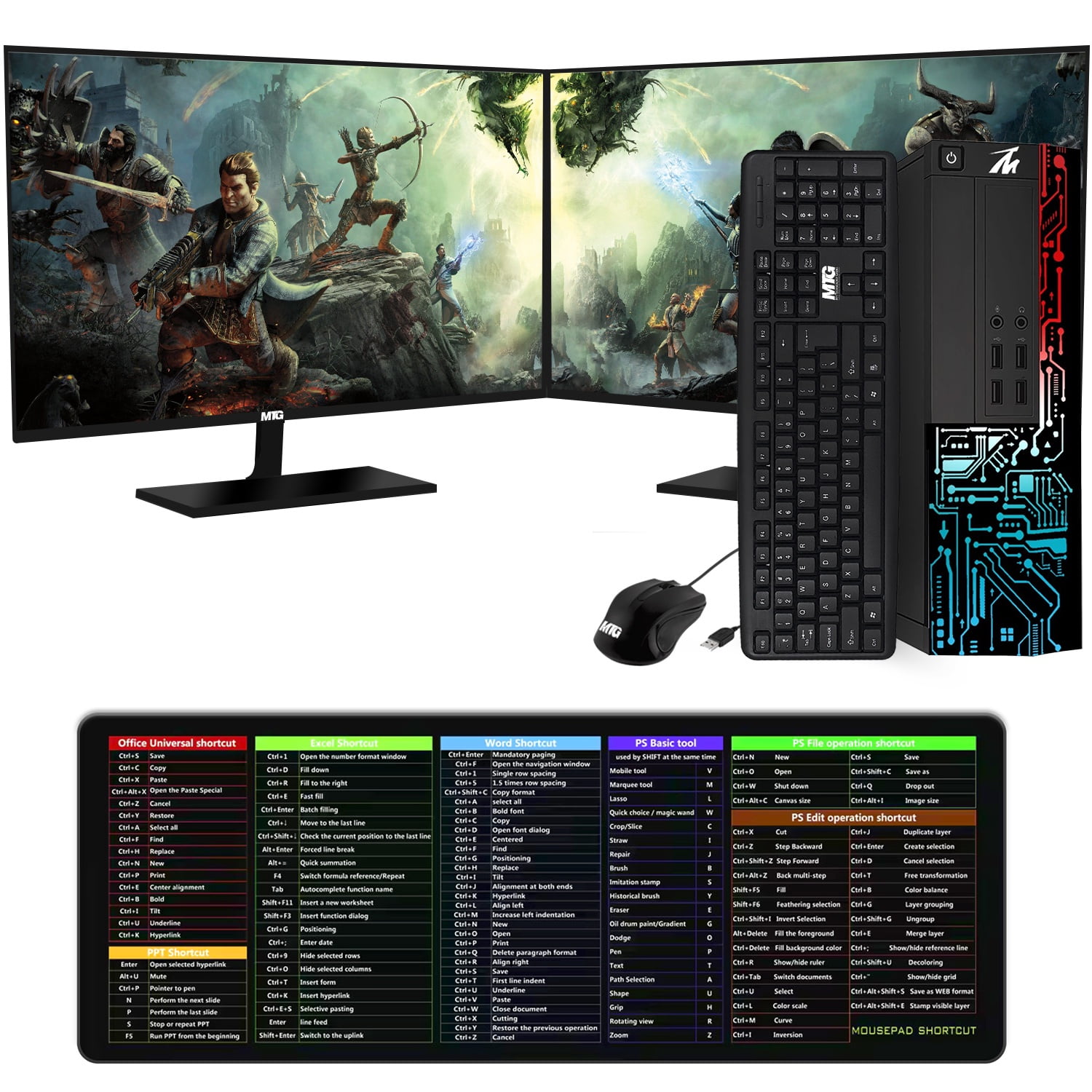 Restored TechMagnet Siwa 8 Desktop PC, Intel Core i5, 16GB RAM, 128GB ...