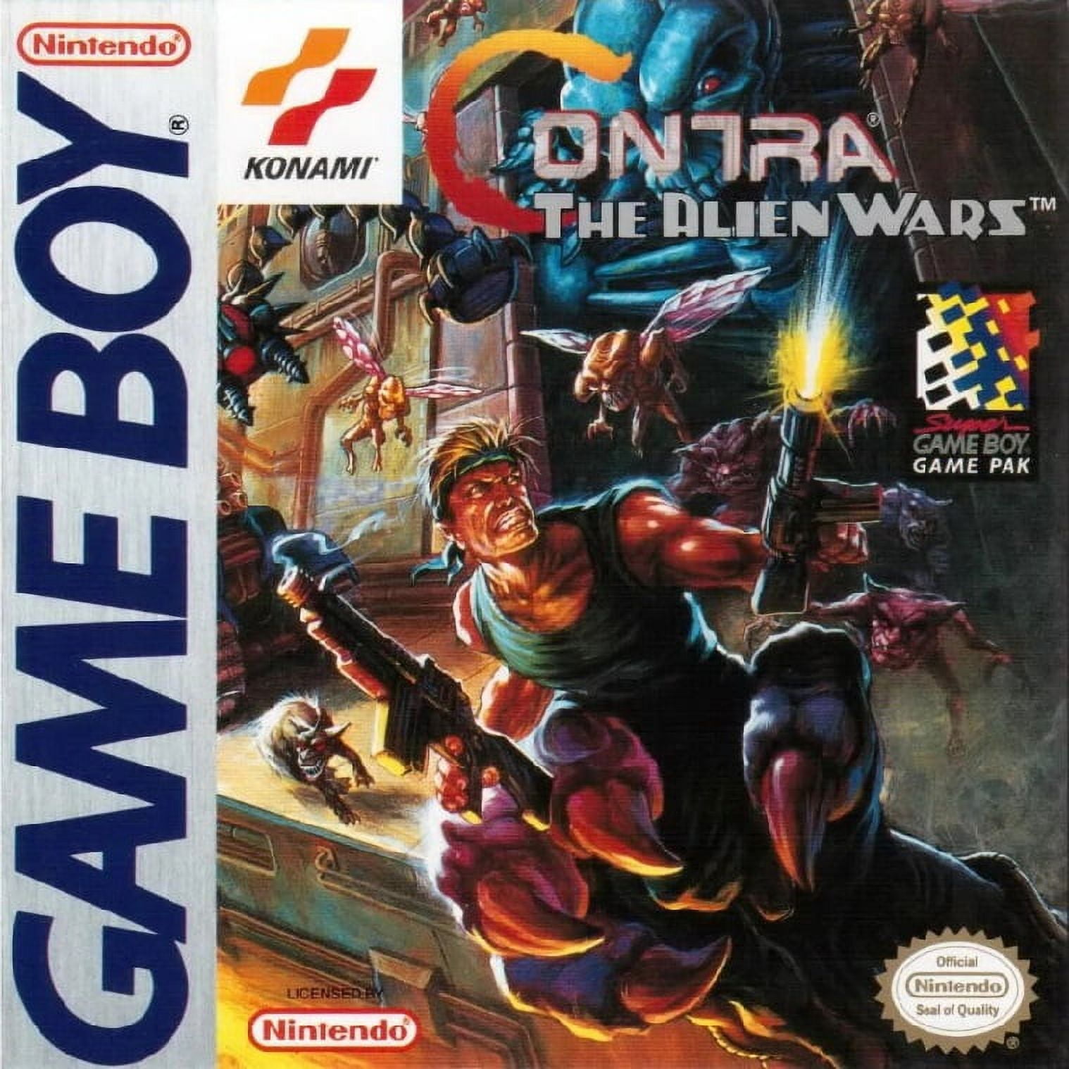 Restored Contra: The Alien Wars (Nintendo GameBoy Original, 1989 ...