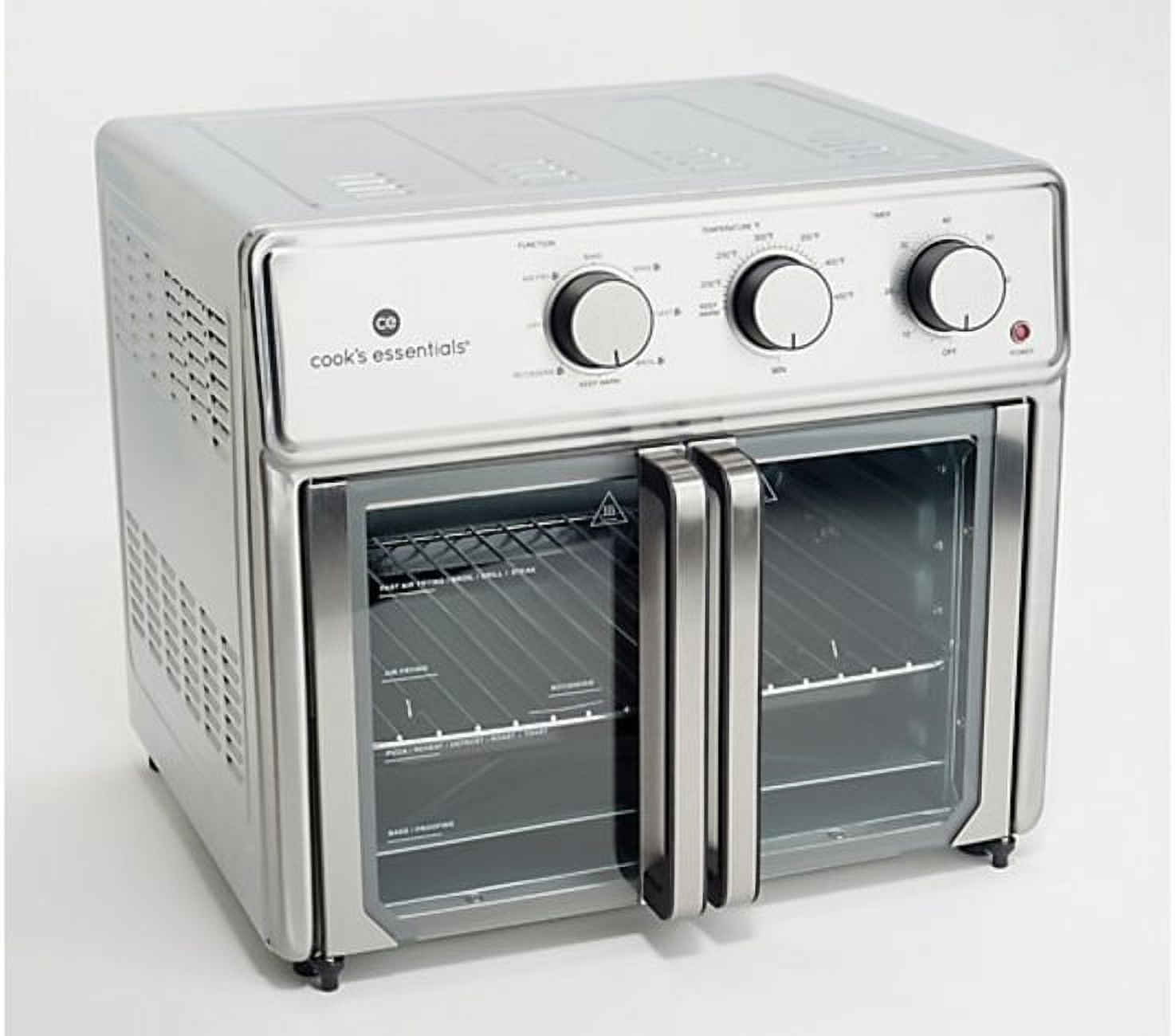 Restored Cook's Essentials 25L French Door Air Fryer Oven with ...