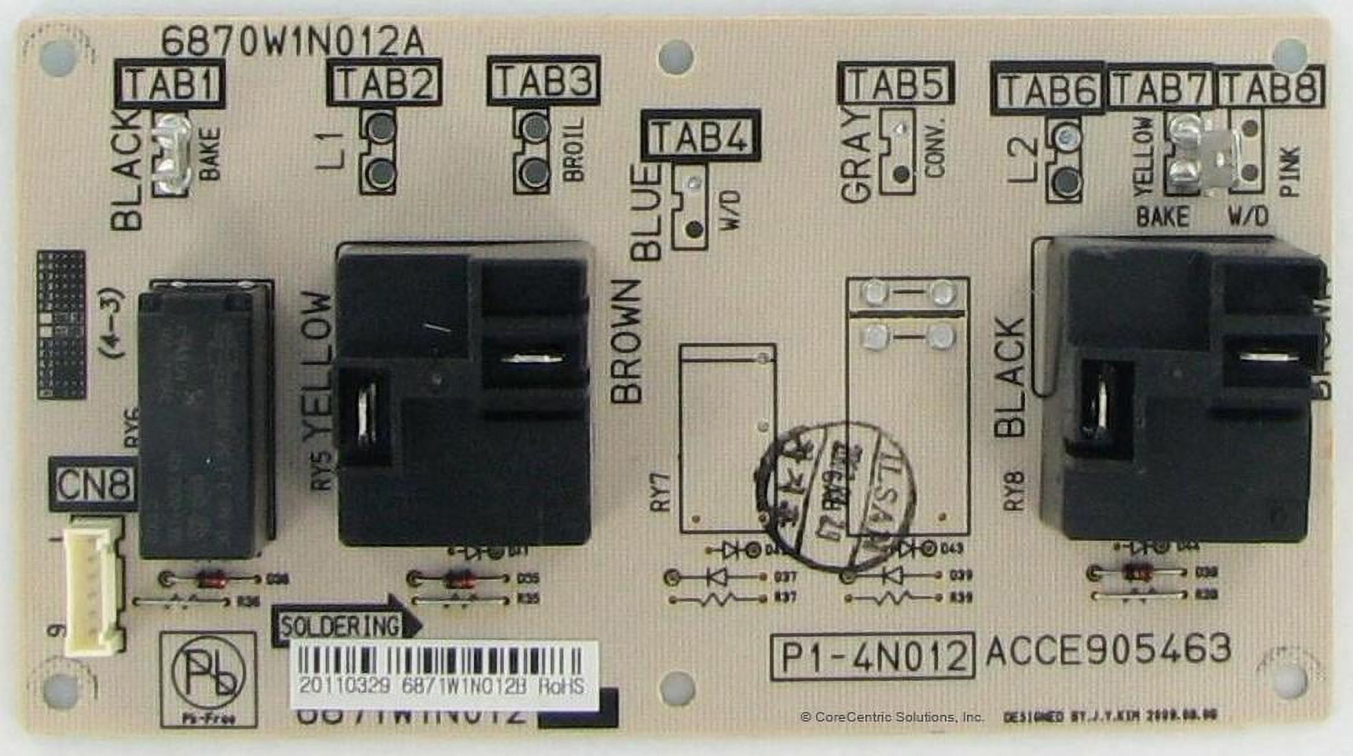 Restored CoreCentric Range Oven Relay Control Board Replacement for LG ...