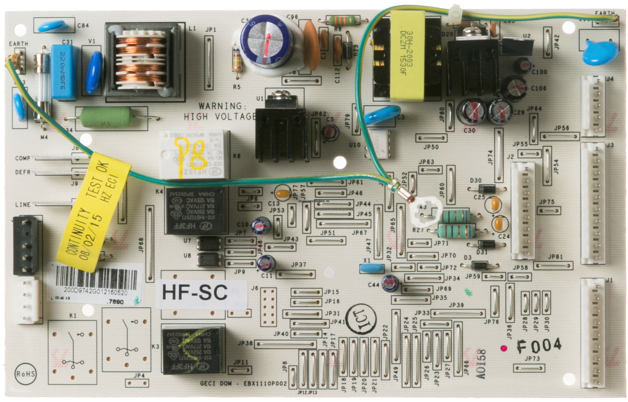 Restored CoreCentric Refrigerator Main Control Board Assembly ...
