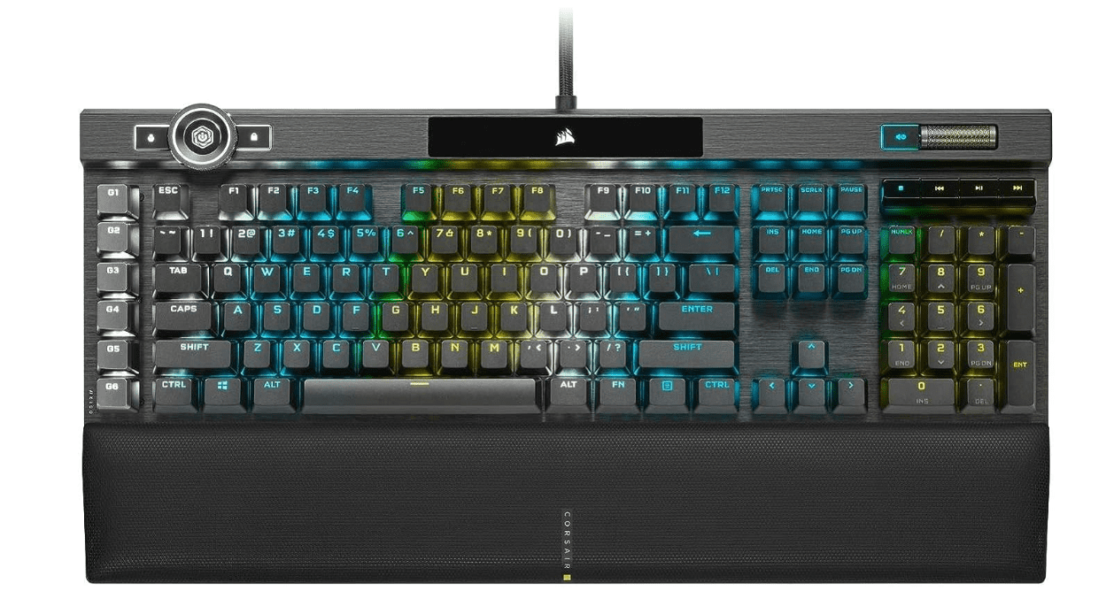 Restored Corsair K100 RGB Optical-Mechanical Gaming Keyboard - Corsair ...