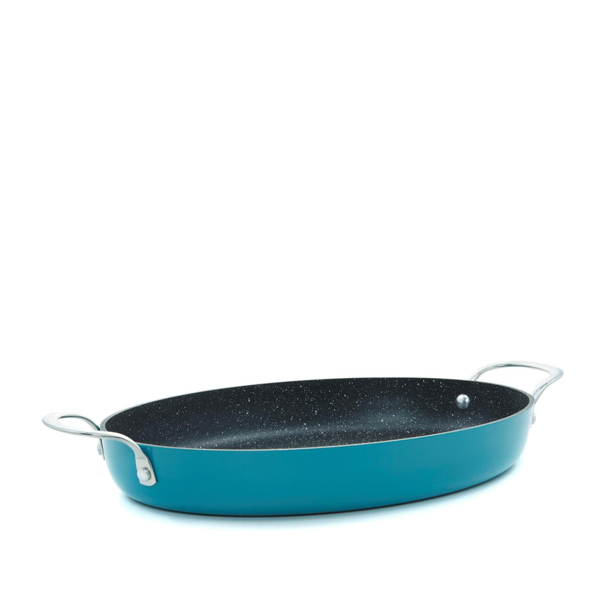 Restored Curtis Stone Dura-Pan Nonstick 13-3/4" Oval Pan (Refurbished ...