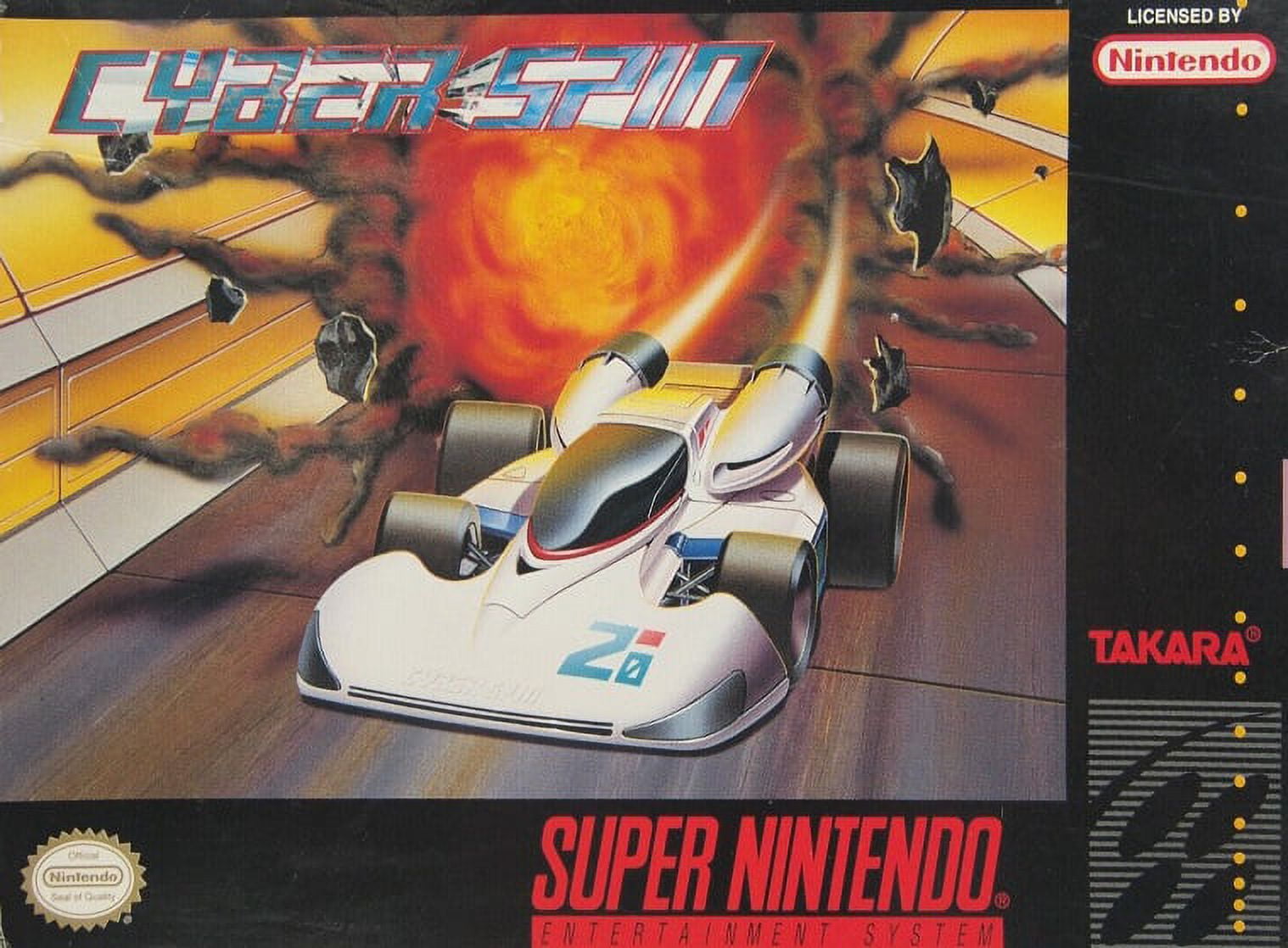 Restored Cyber Spin (Super Nintendo, 1992) SNES Racing Game ...
