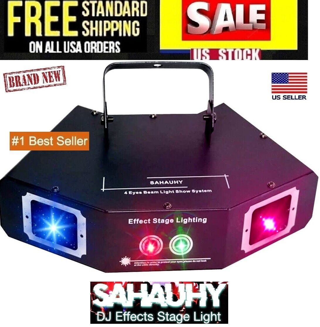 Refurbished SAHAUHY RGB Beam Effect Lights, DMX/Sound Activated for DJ ...