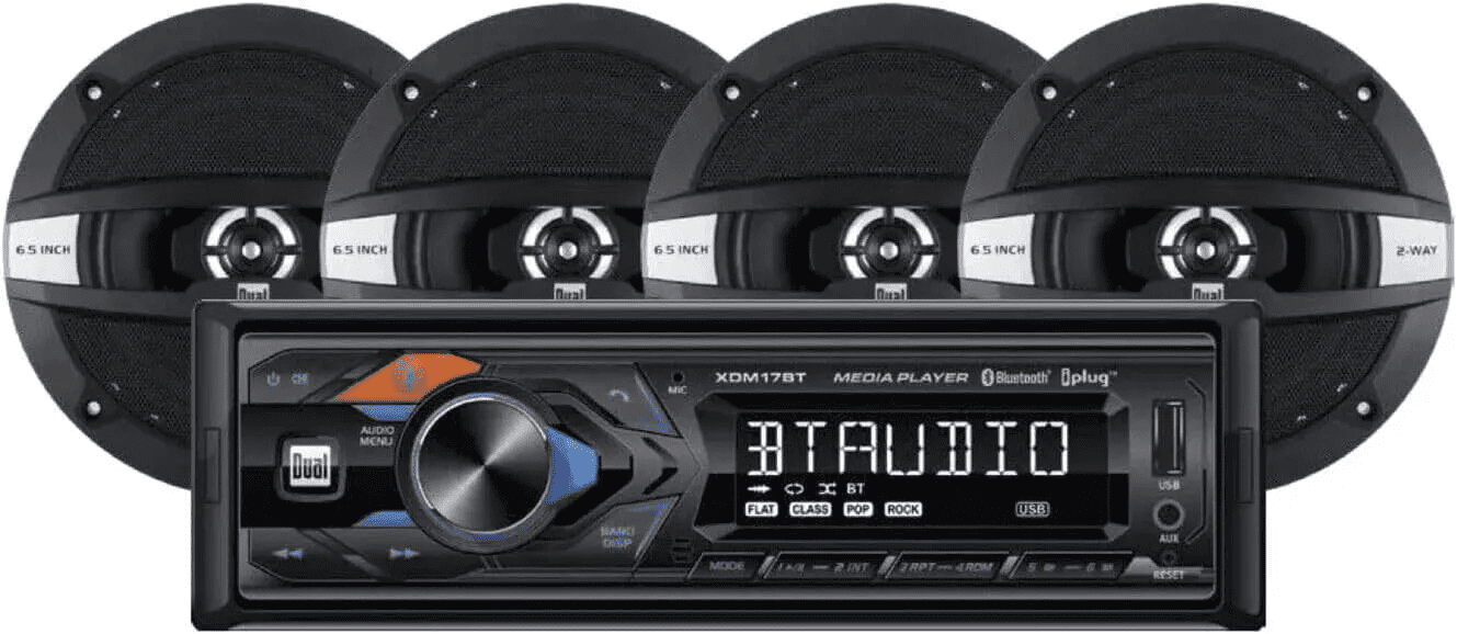 Restored DUAL XDM17SPK4 Car Stereo Radio Bluetooth USB &Aux Input With ...