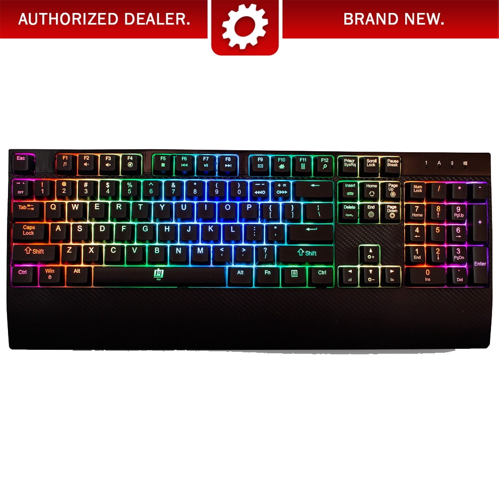 Restored Deco Gear MECHBRD100 Mechanical Gaming Keyboard RGB Back ...