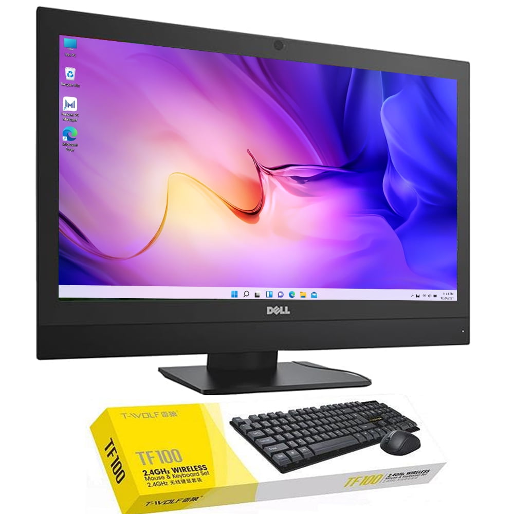 Restored Dell 3050 19.5" All in One Desktop PC Core i7 CPU 8GB RAM 1TB HDD Wireless Keyboard and ...